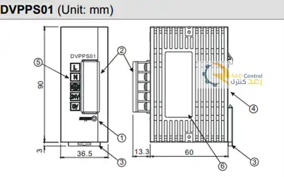 خرید منبع تغدیه DVPPS01 دلتا | قیمت پاور ساپلای 1 آمپر دلتا